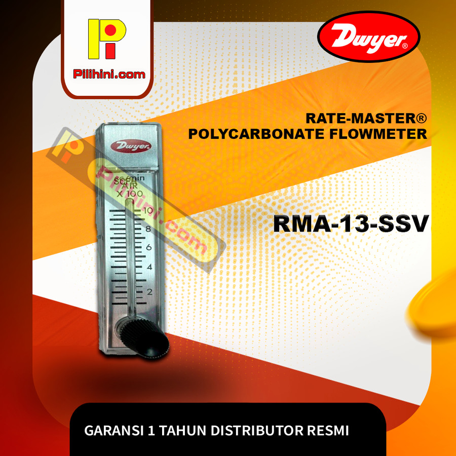 Dwyer RMA-13-SSV Rate-Master Polycarbonate Flowmeter – pilihini.com